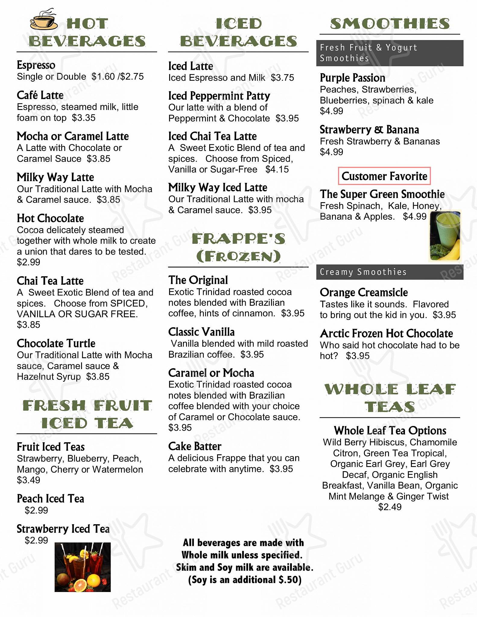 Menu at Larry's II Restaurant, Vineland