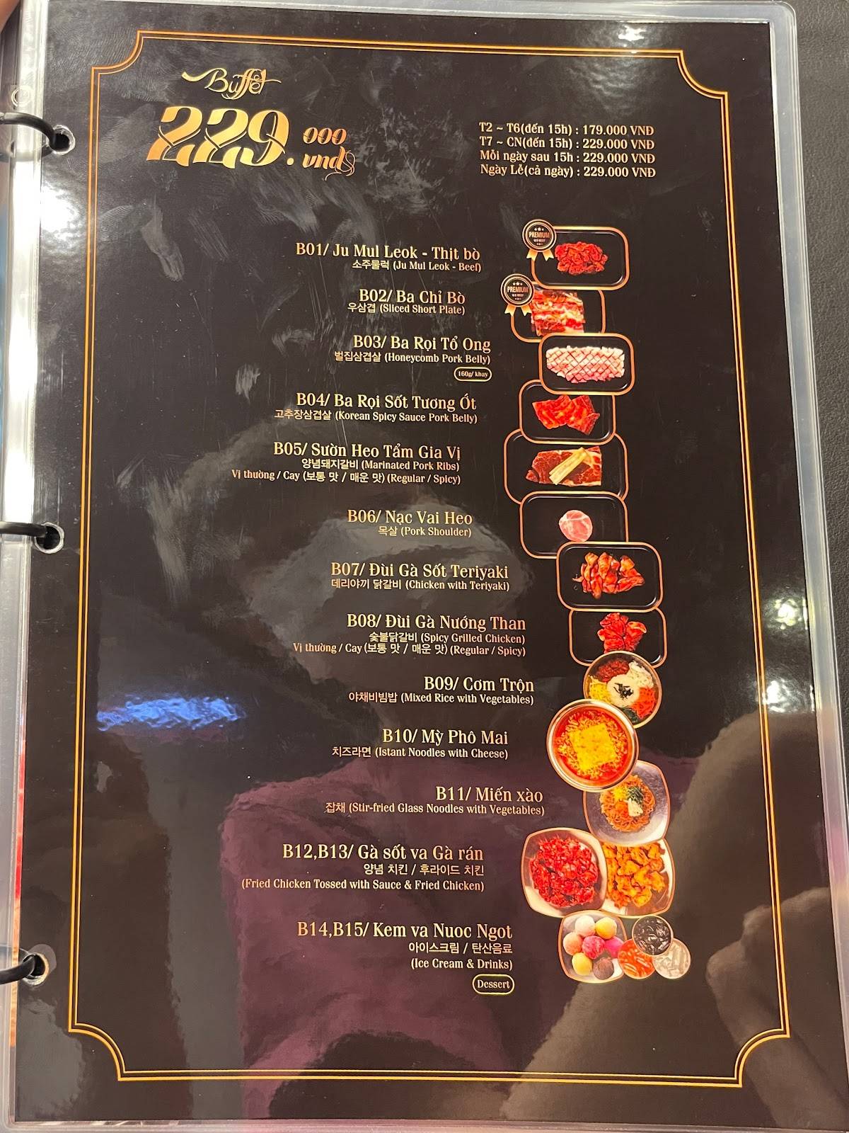 Menu at MEAT & MEET - VINCOM LE VAN VIET restaurant, Ho Chi Minh City