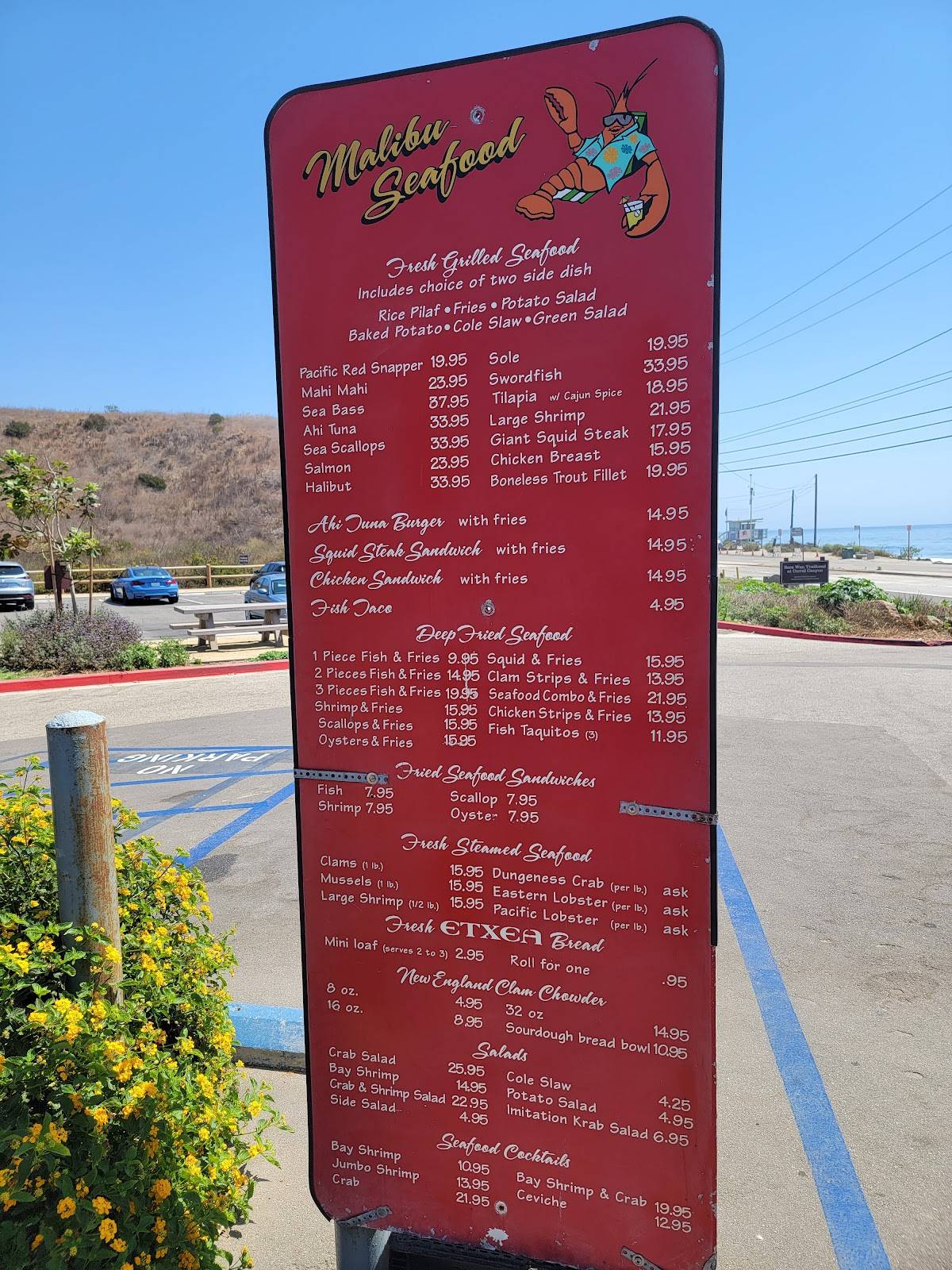 Menu at Malibu Seafood Fresh Fish Market & Patio Cafe, Malibu