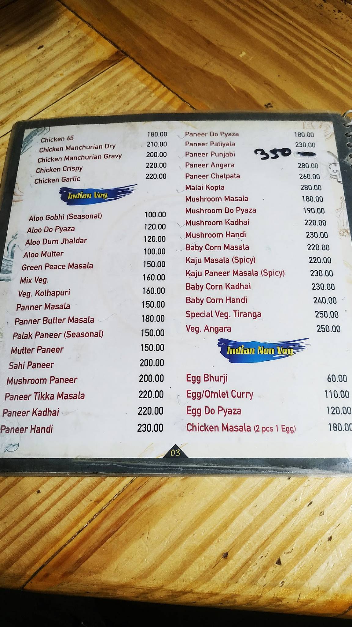 Menu at Mamta Restaurant., Bihar Sharif