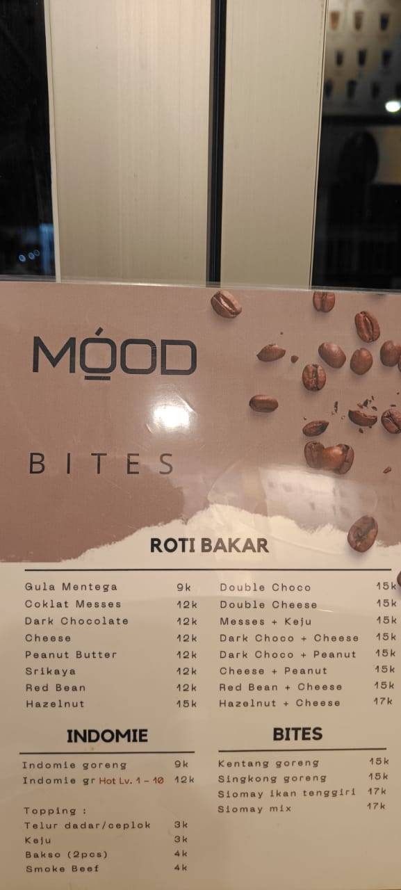 Menu at Mood Cafe - Citra Maja Raya, Indonesia
