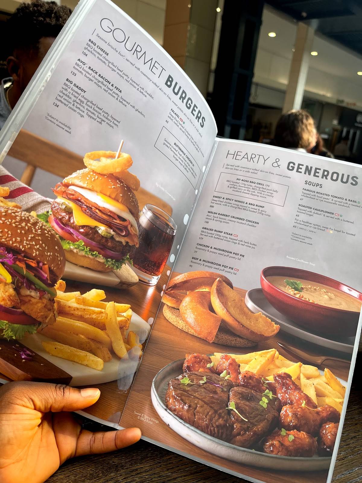 Menu at Mugg & Bean restaurant, Pretoria, Shop L46