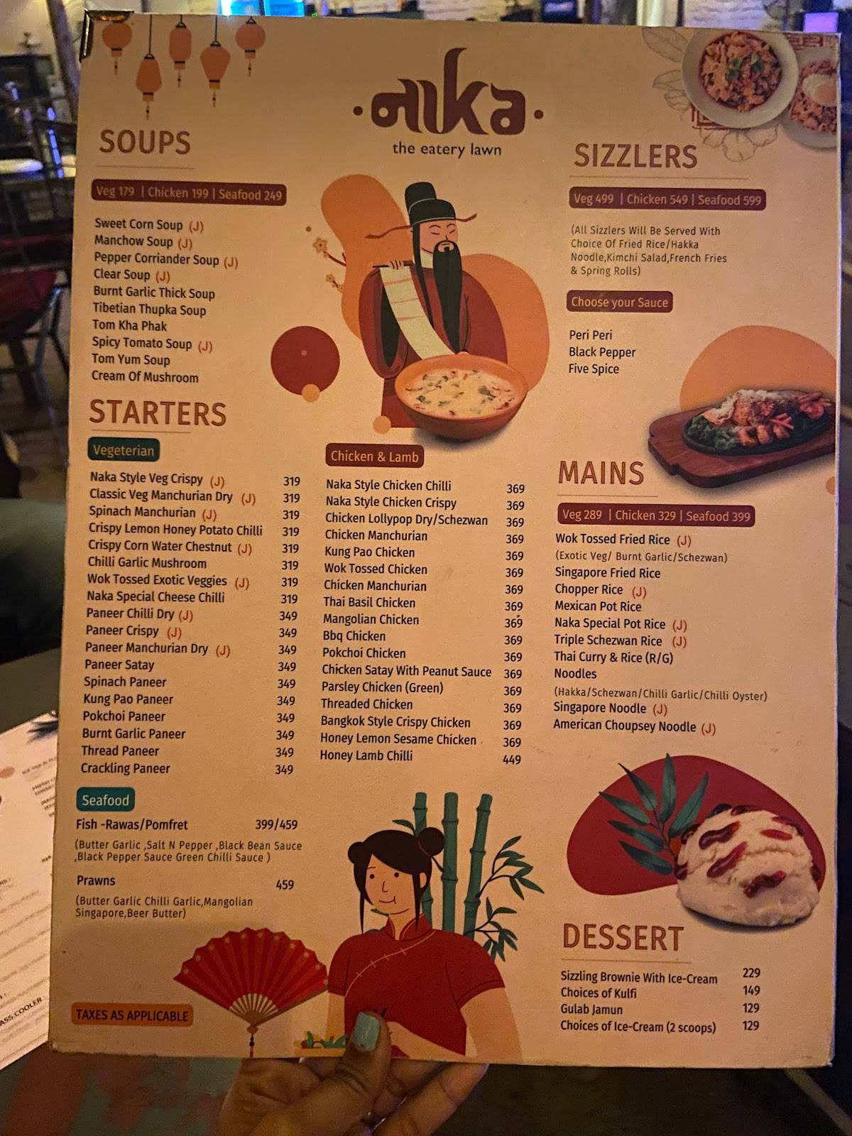 Menu at Naka Restaurant, Thane