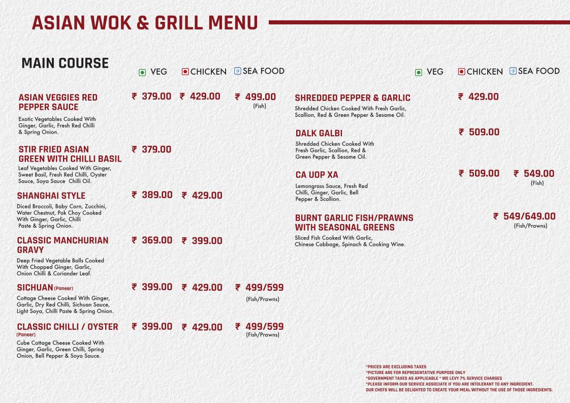 Menu at Namaste Chef by Asian Wok and Grill, Nashik