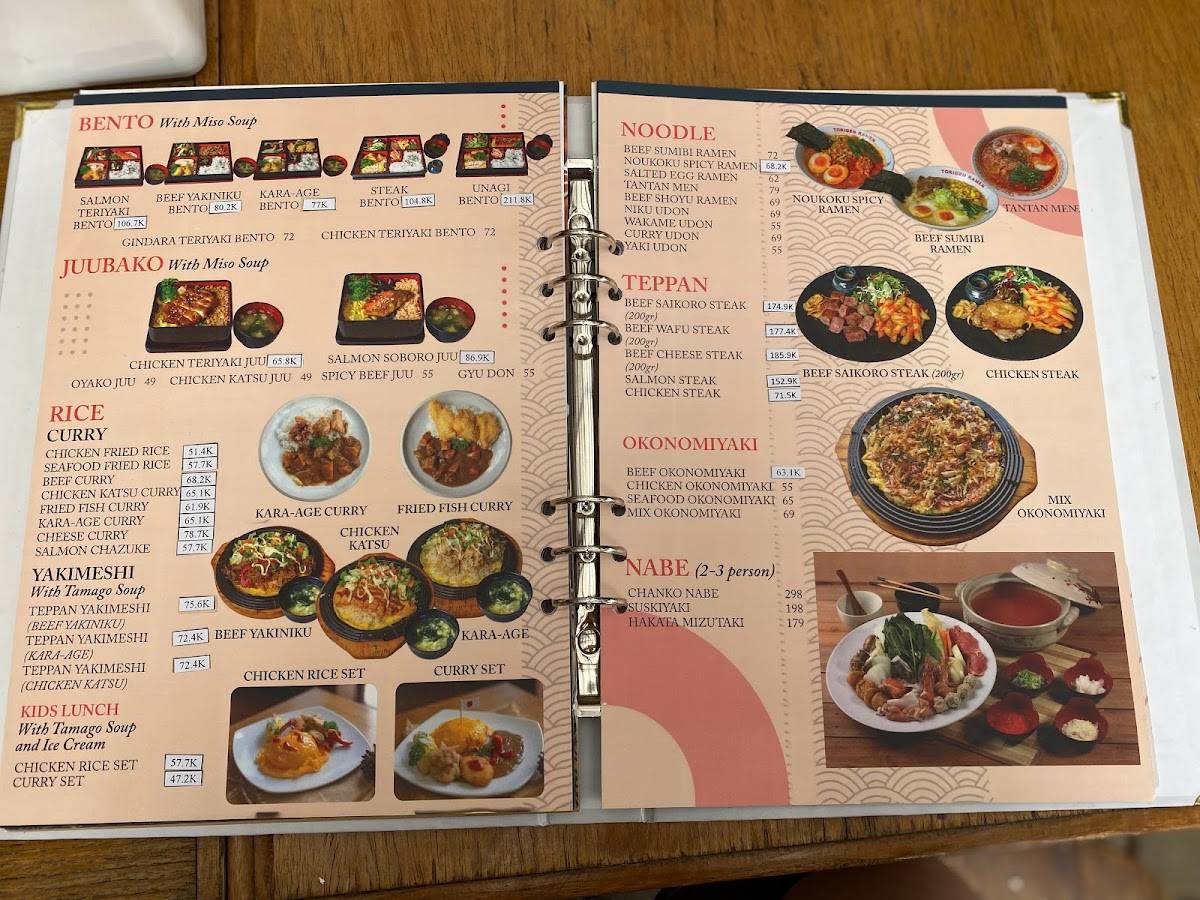 Menu at Nara Park Bandung restaurant, Bandung, Jl. Rancabentang No.28