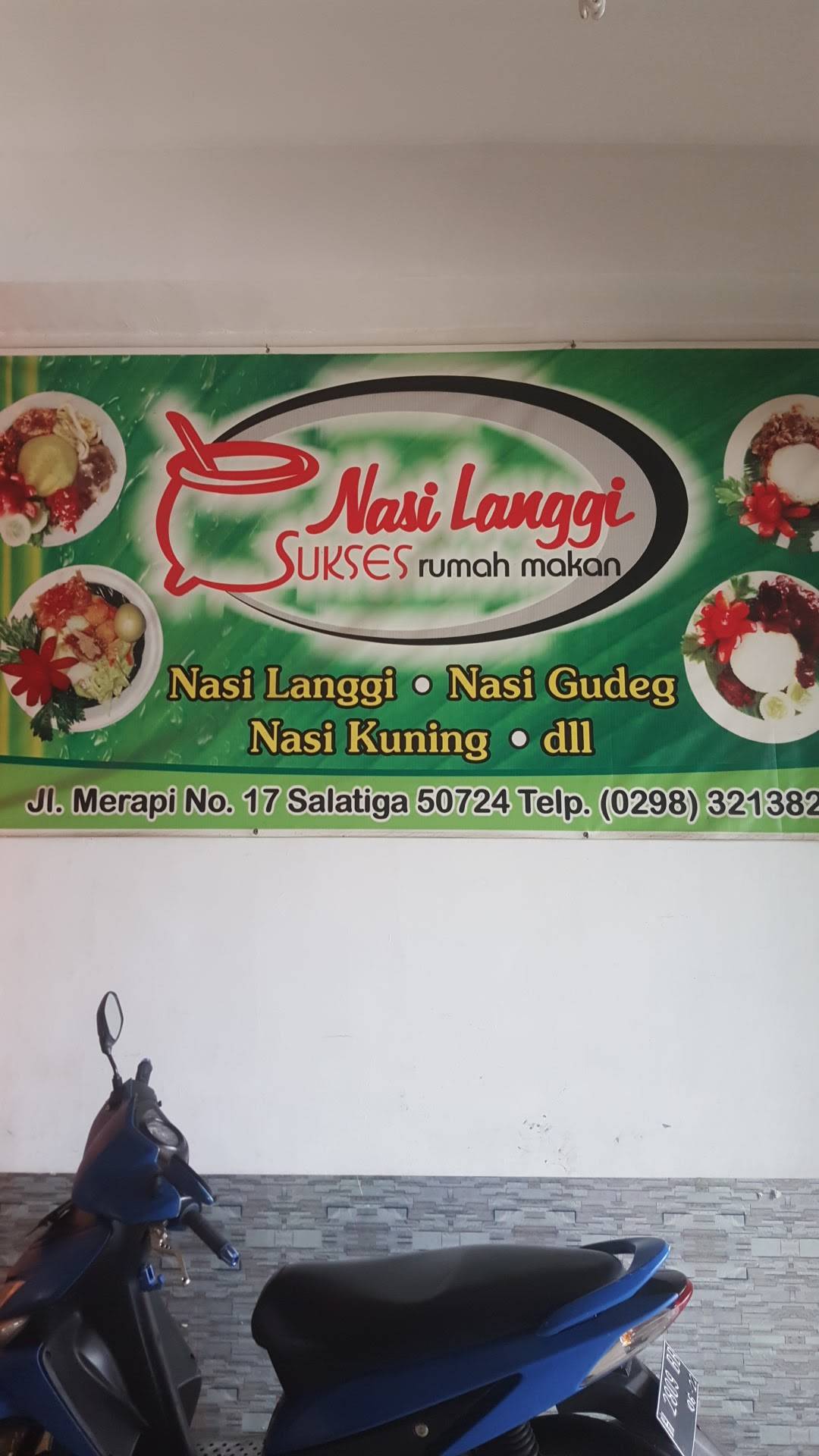 Menu at Nasi Langgi - SUKSES restaurant, Salatiga
