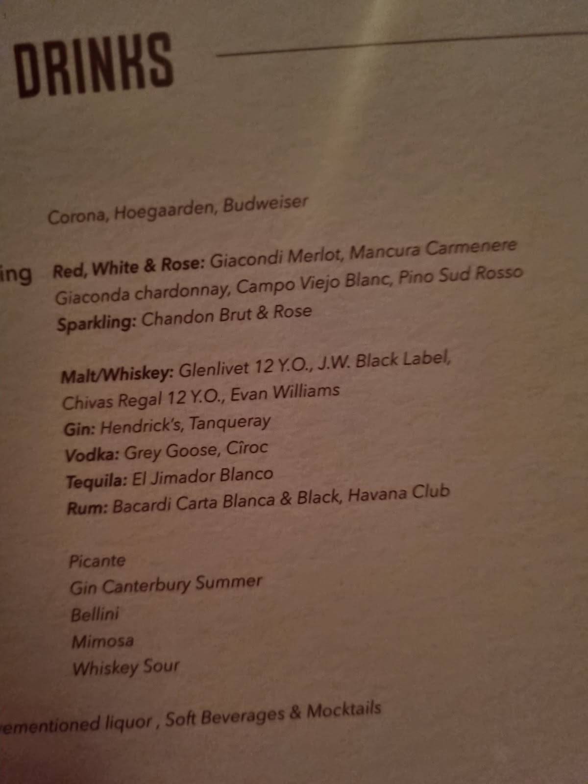 Menu at Neuma, Mumbai