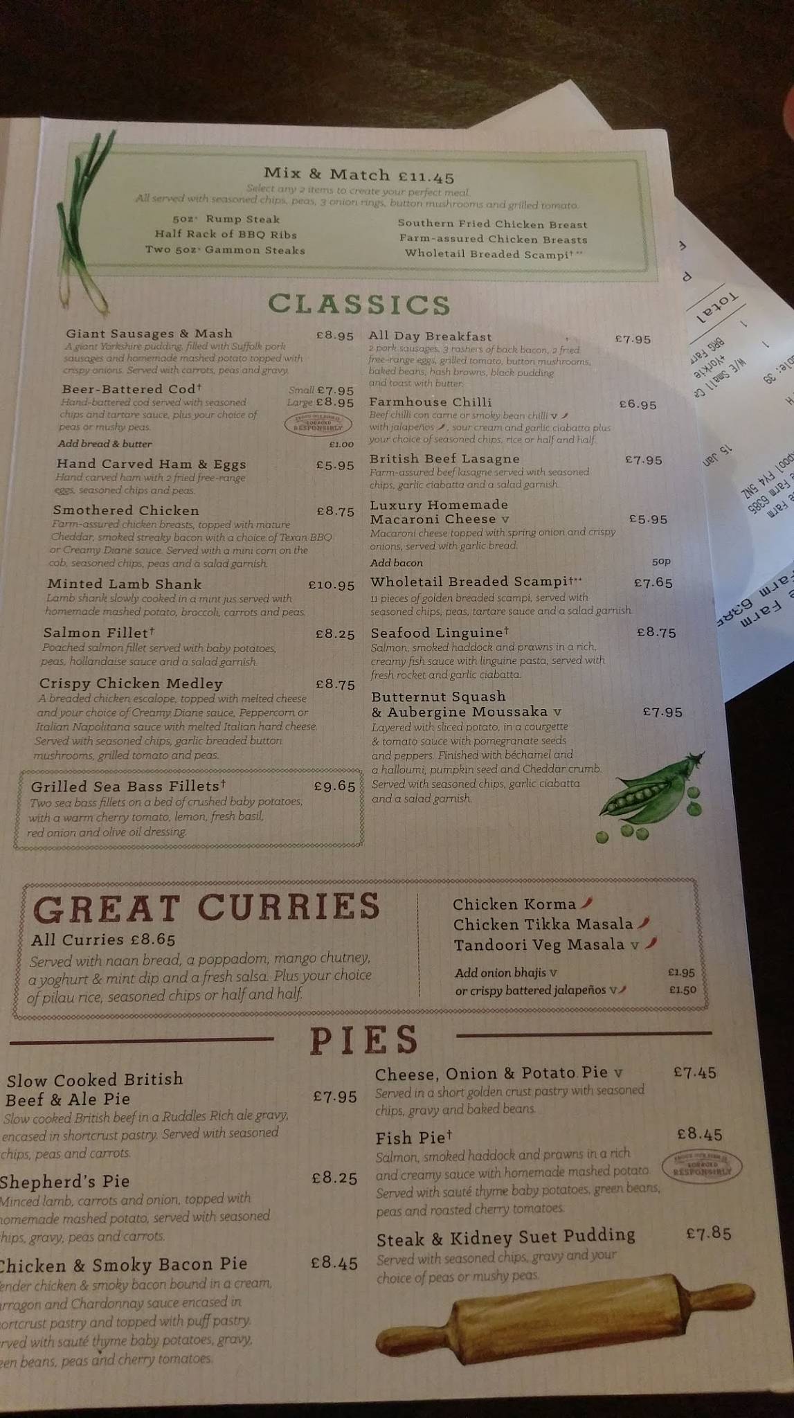 Menu at Outside Inn - Wacky Warehouse restaurant, Blackpool, Whitehills ...