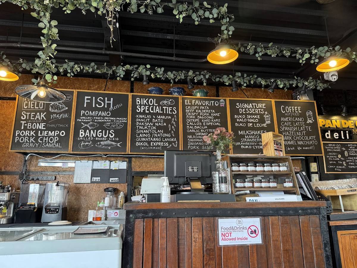 Carta de Pandecielo Restaurant, Mariquina
