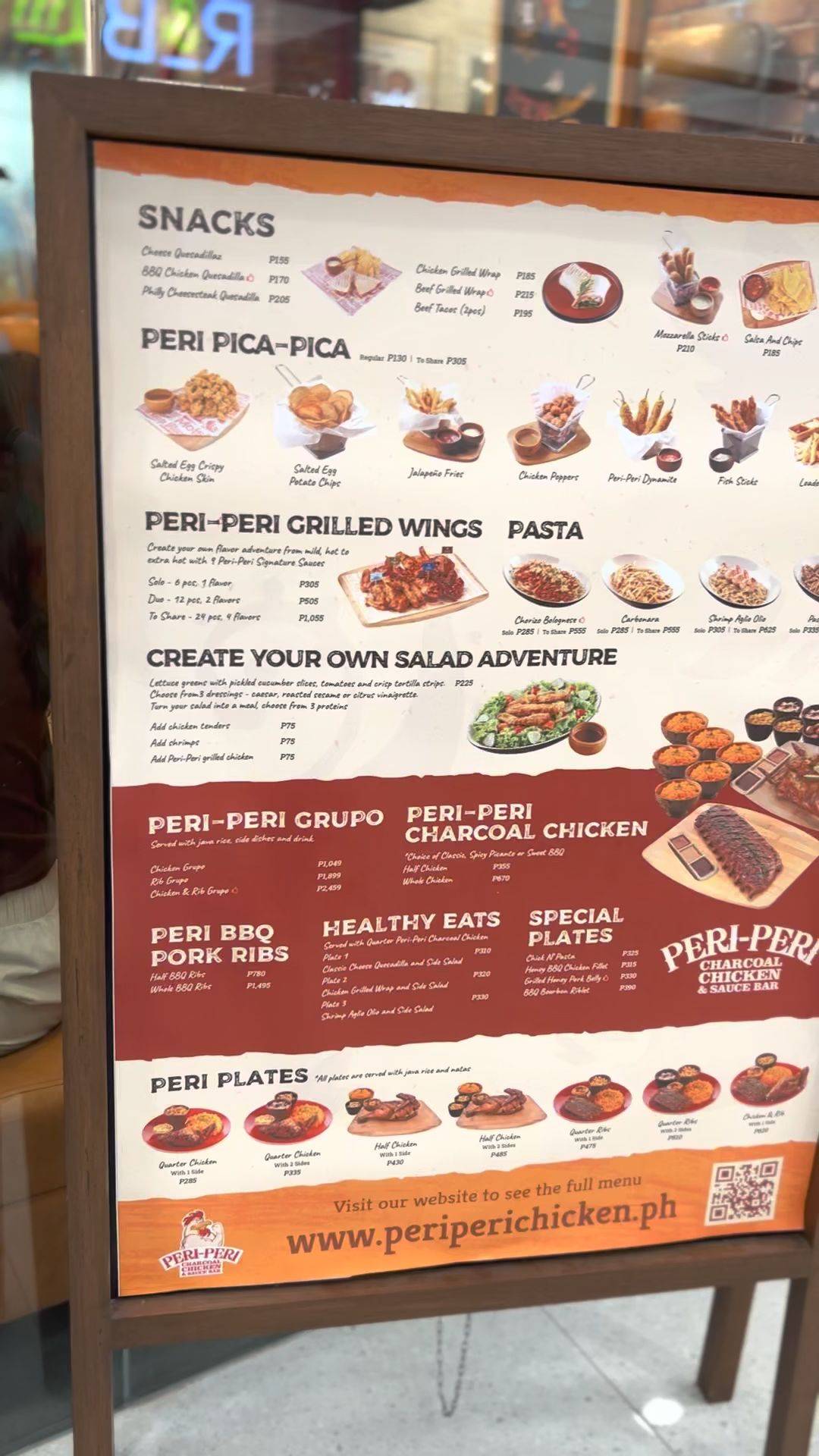 Carta del restaurante Peri-Peri SM City Tuguegarao, Tuguegarao