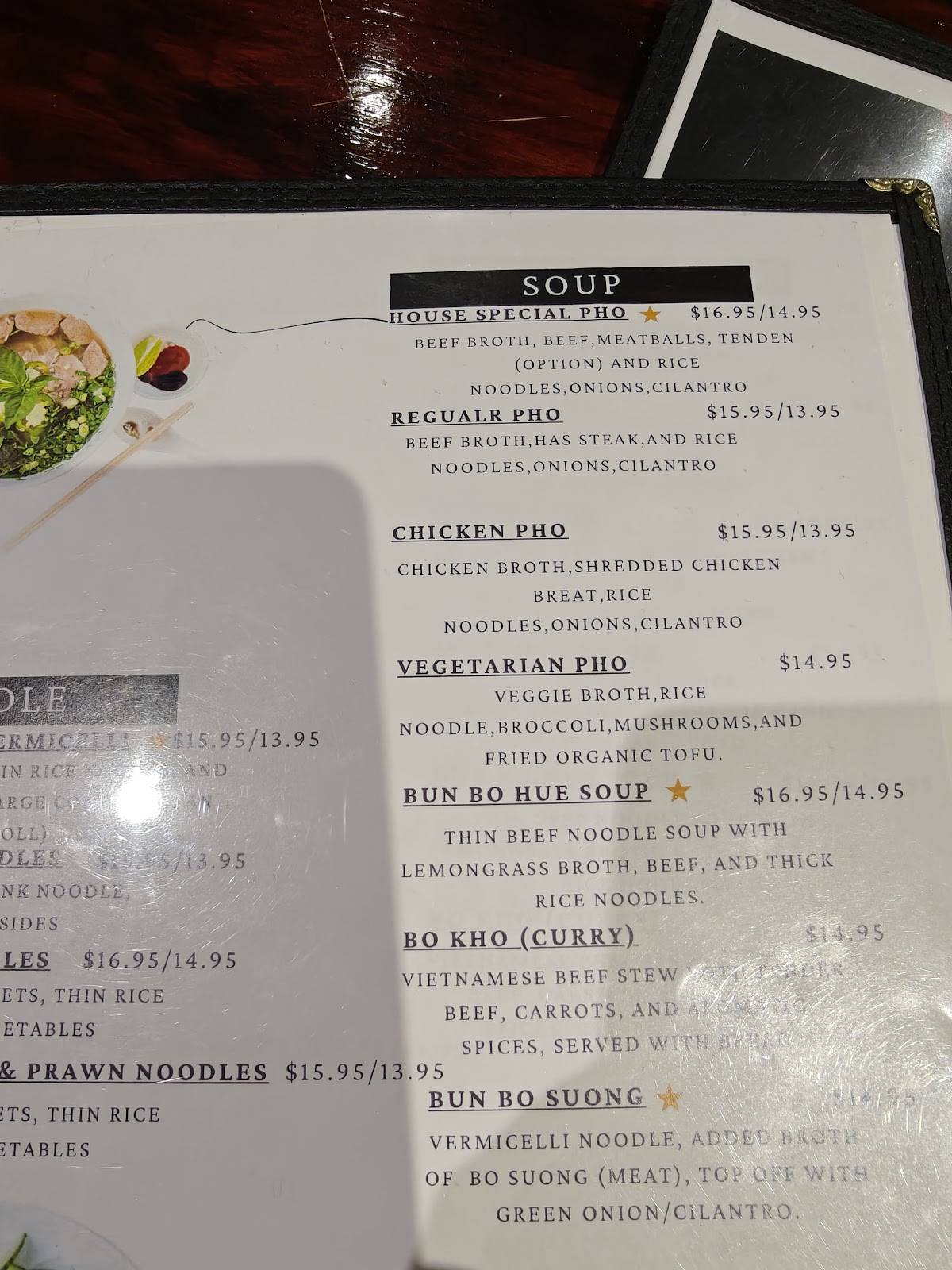 Menu at Pho Viet Restaurant, Morehead City