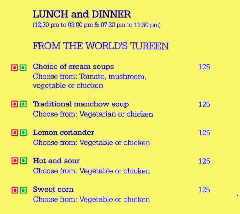 Menu at Portico Restaurant - Sayaji, Pune, Pune, 135/136 Ground Floor