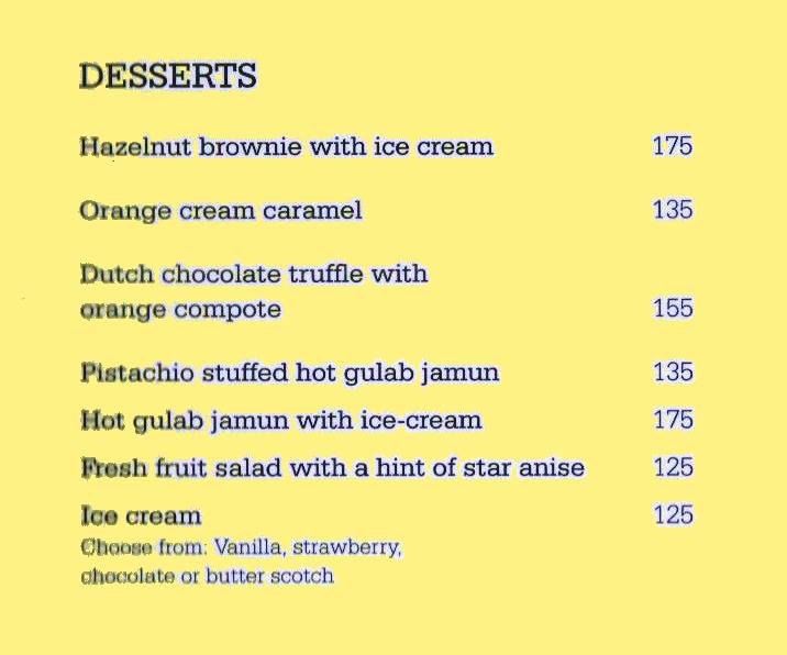 Menu at Portico Restaurant - Sayaji, Pune, Pune, 135/136 Ground Floor