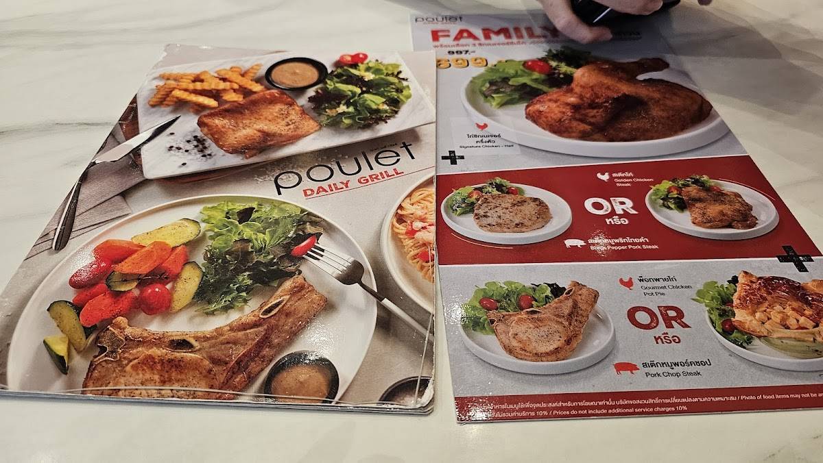 Carta del restaurante Poulet Daily Grill @Mega Bangna, Bang Phli Yai