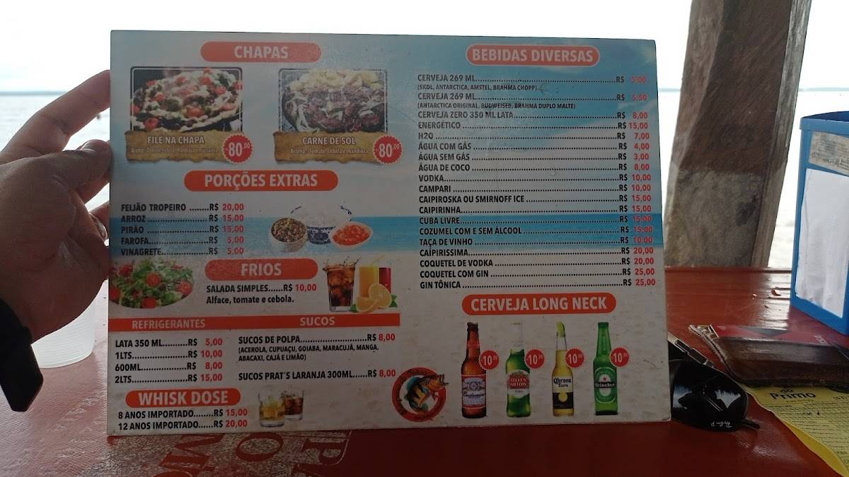 Carta del restaurante Praia Do Prata Choupana do Primo / Delivery Praia ...