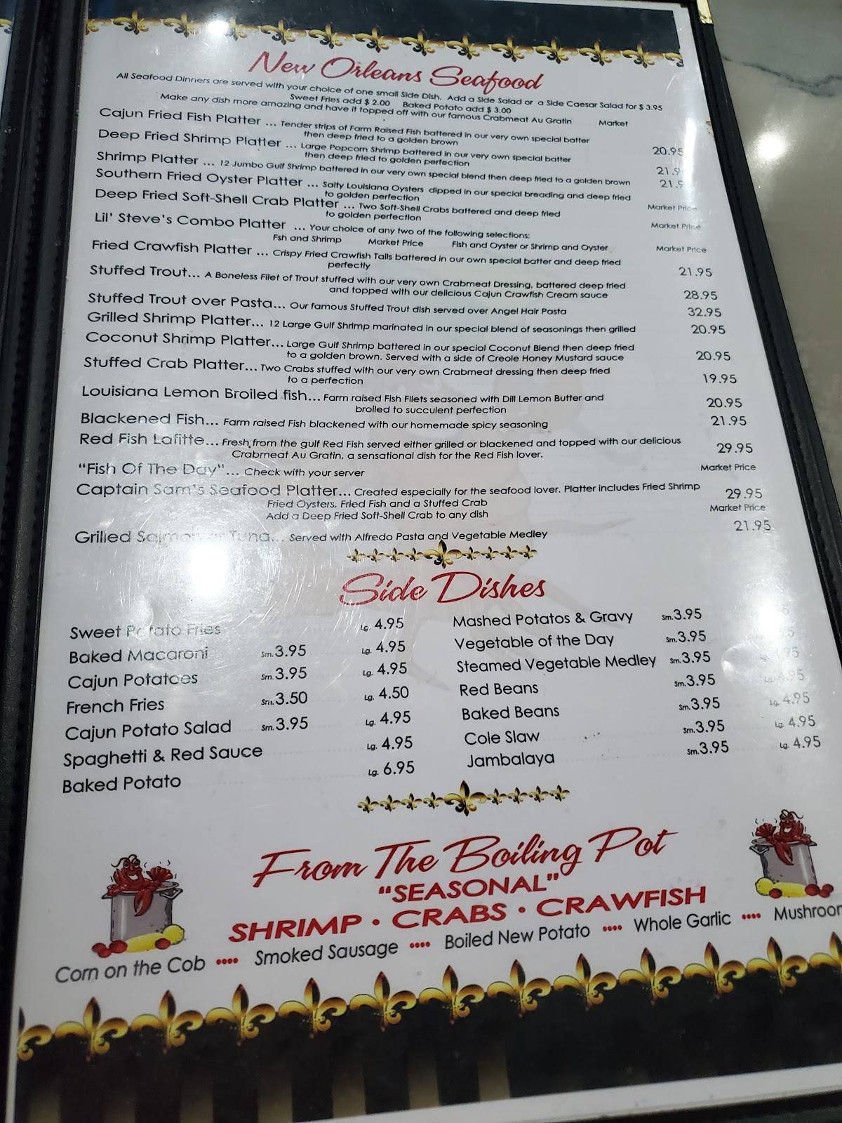 Menu at Quarter View Restaurant, Metairie