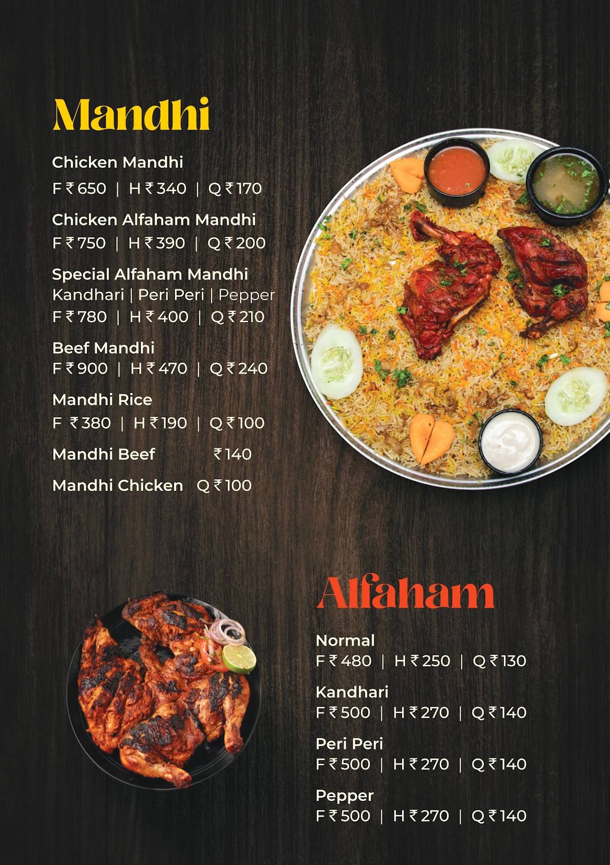 Menu at RAYAN RESTAURANT, Kalpetta