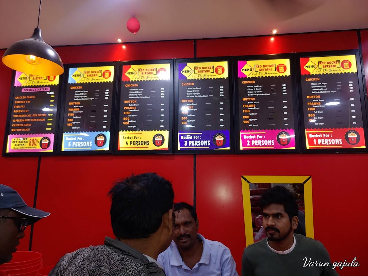 Menu at Red Bucket Biryani Mancherial, Mancherial