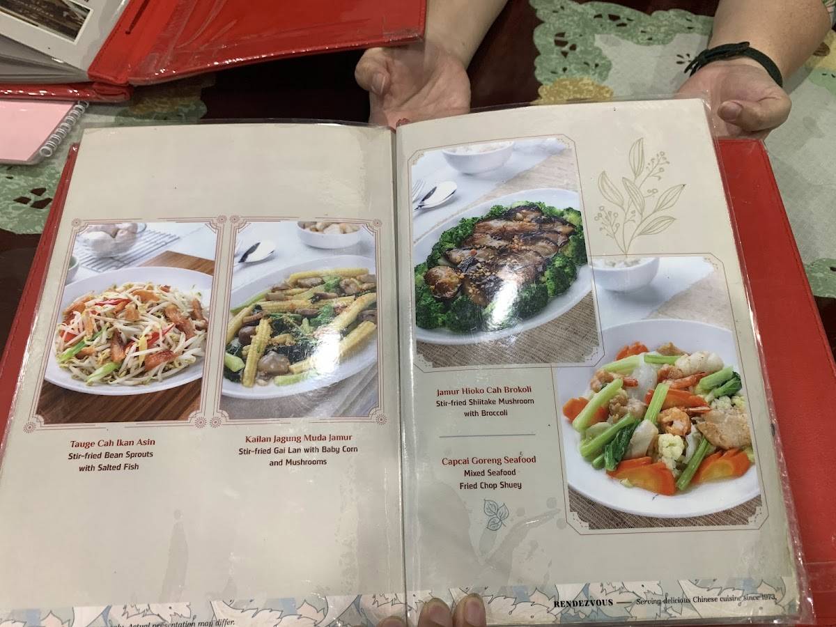 Menu at Restaurant Rendezvous - Kebon Sirih, Jakarta, Jalan Johar No.2B-C