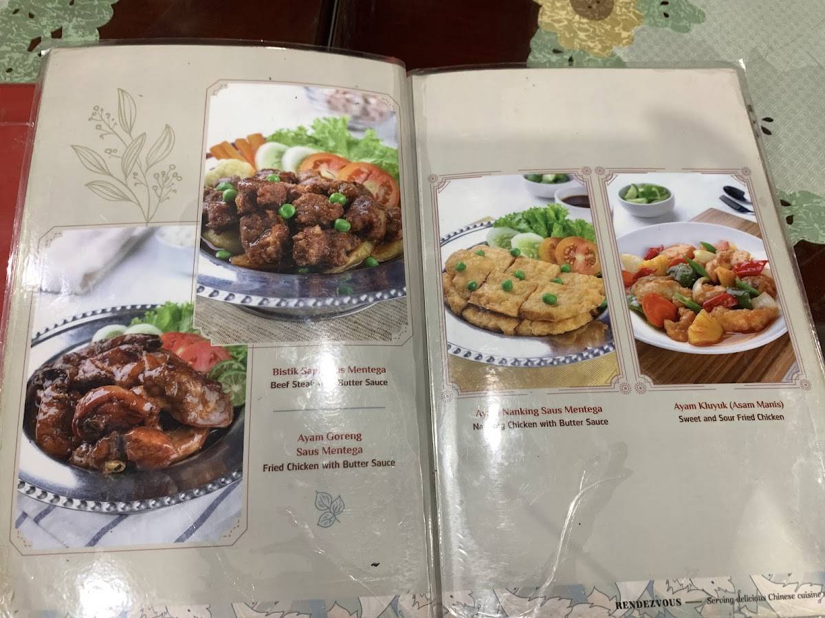 Menu at Restaurant Rendezvous - Kebon Sirih, Jakarta, Jalan Johar No.2B-C