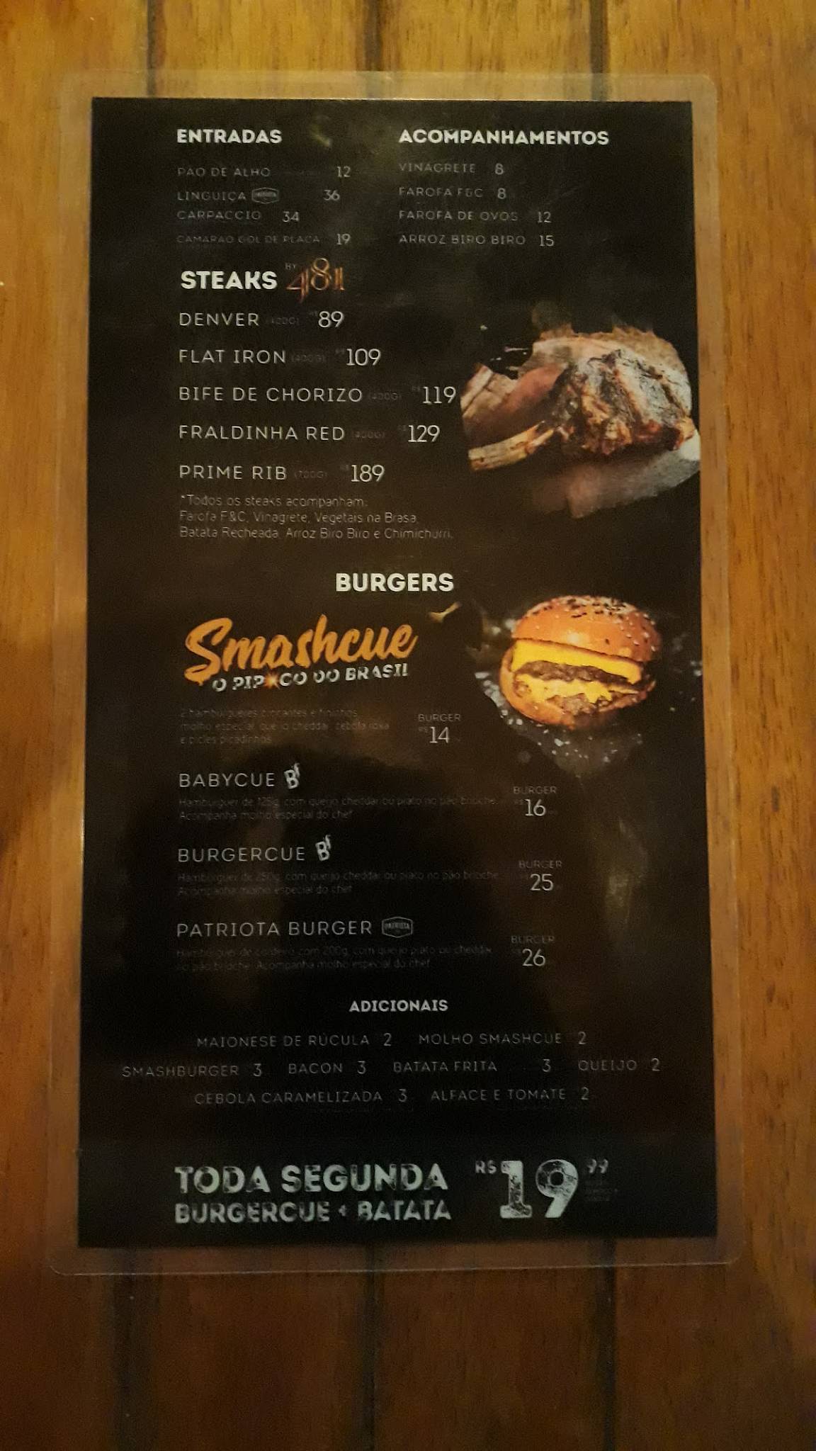 Menu em Fogo & Chama Express restaurante, Natal