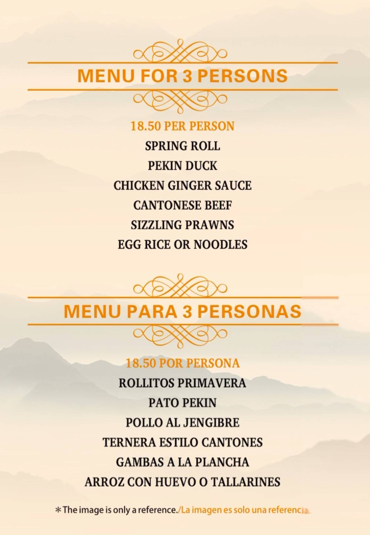 Menu at Restaurante Miso, Dehesa de Campoamor