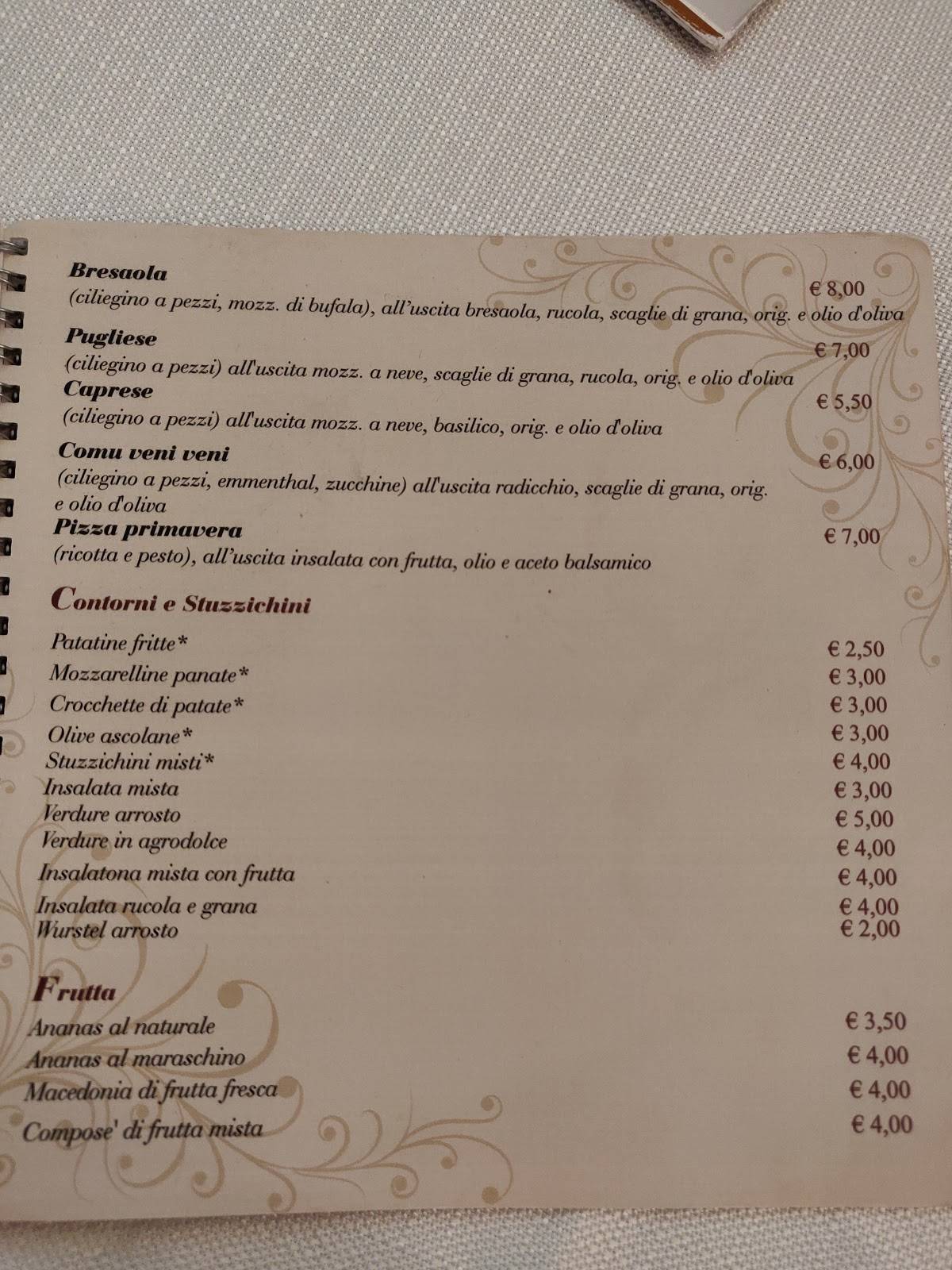 Speisekarte von Ristorante Pizzeria Poseidon, Santa Maria del Focallo