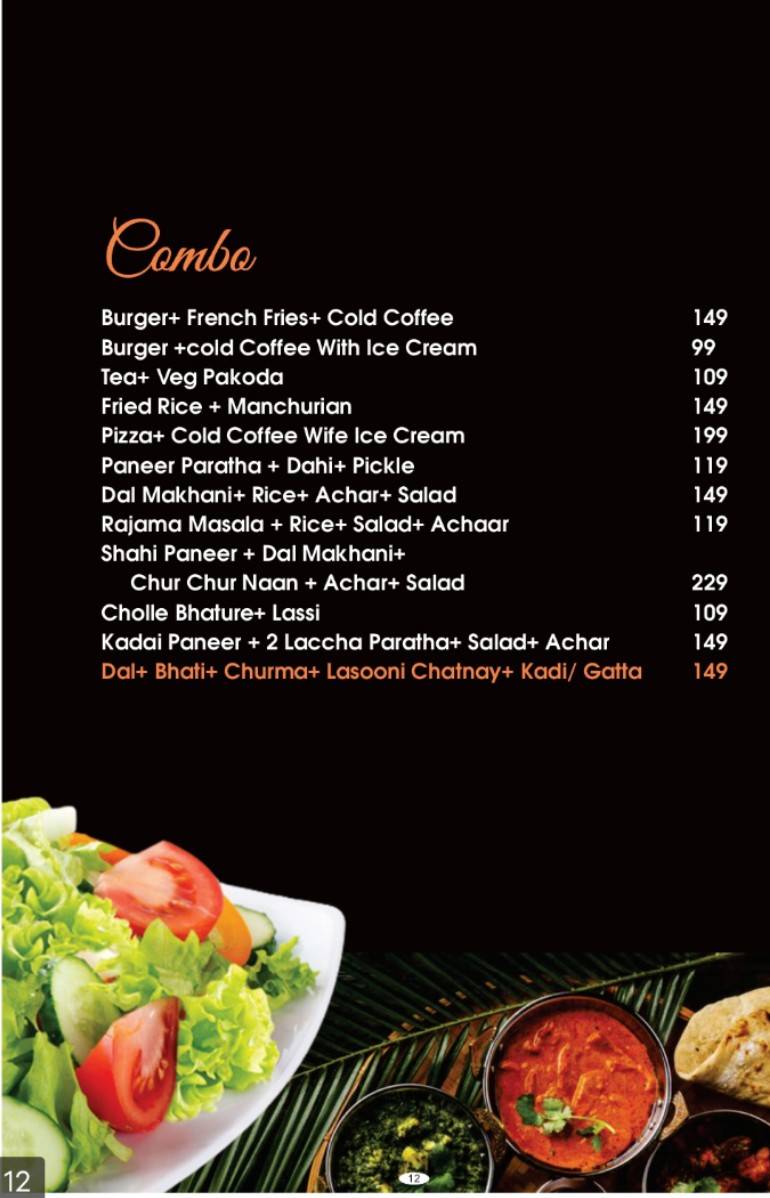 Menu at SWAD AND SWAG, Jaipur
