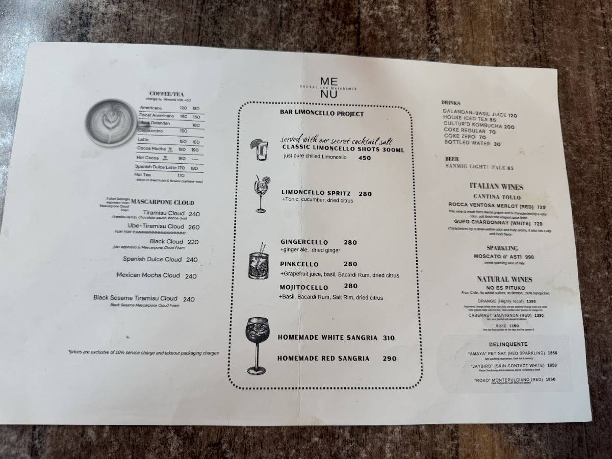 Menu at Salta! Matahimik st. restaurant, Quezon City