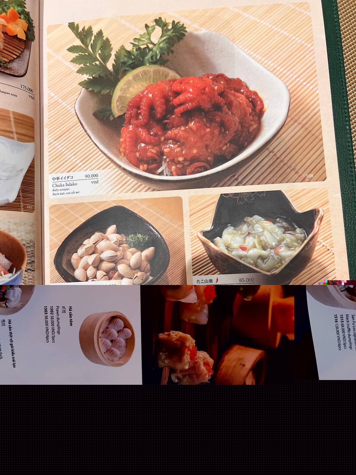 Menu at San Fu Lou Song Hành Dimsum & Hot Pot restaurant, Ho Chi Minh City