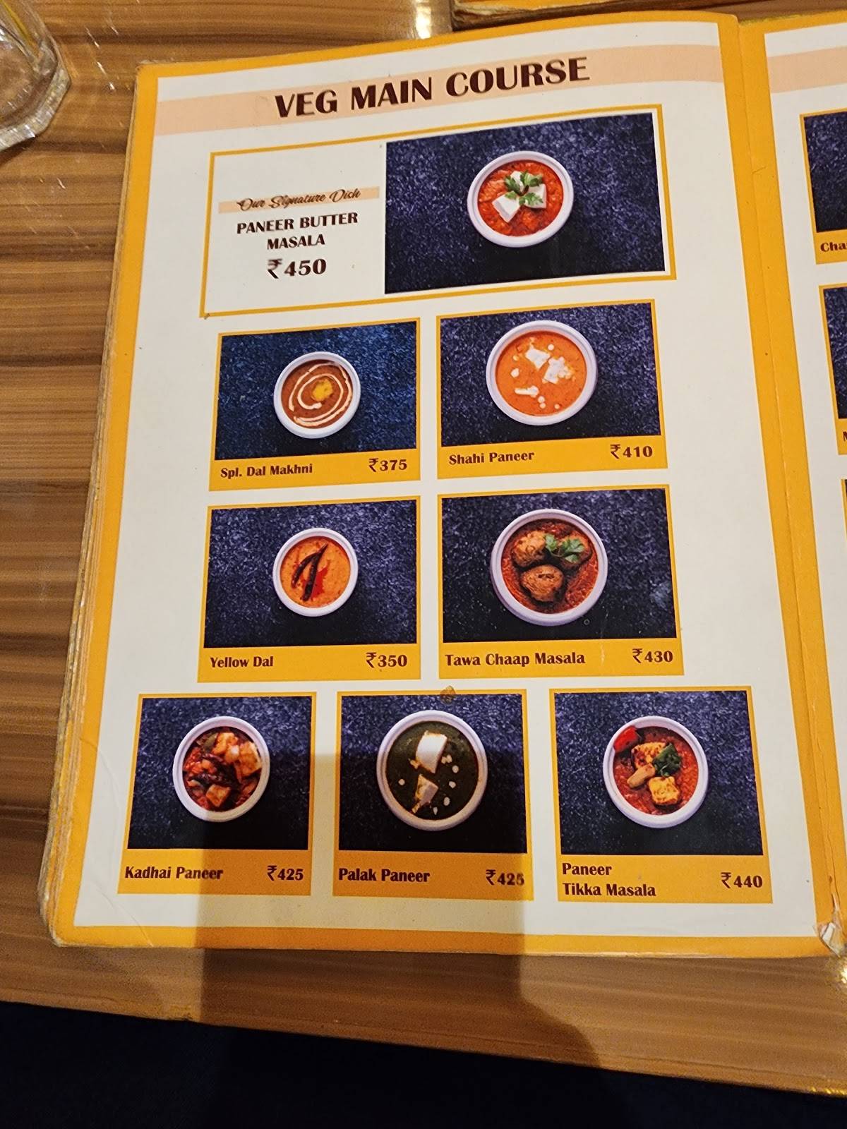 Menu at Sandoz Restaurant - Ashok Vihar, New Delhi