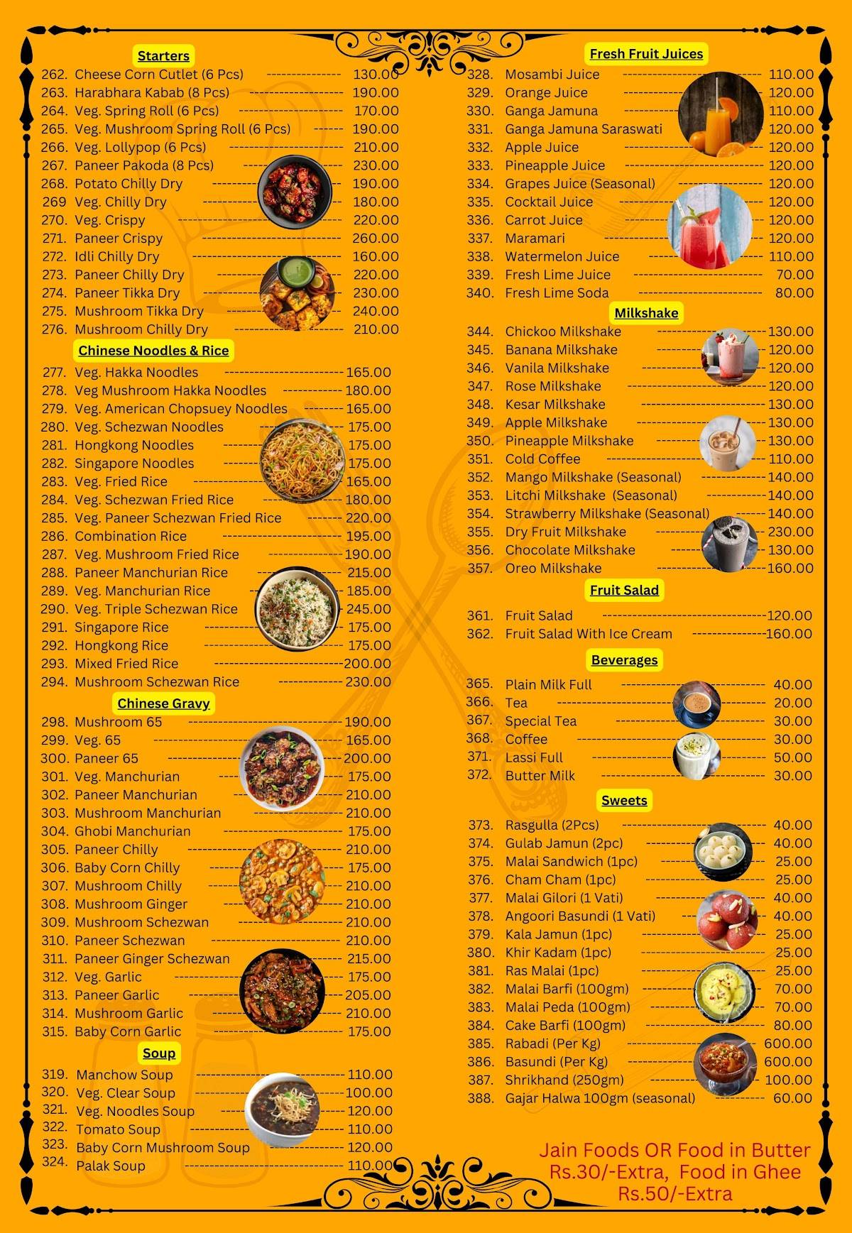 Menu at Sharma Dairy & Fast Food Restaurant, Mumbai, 1