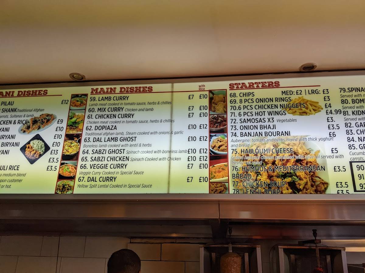 Menu at Smile Grill restaurant, Bournemouth