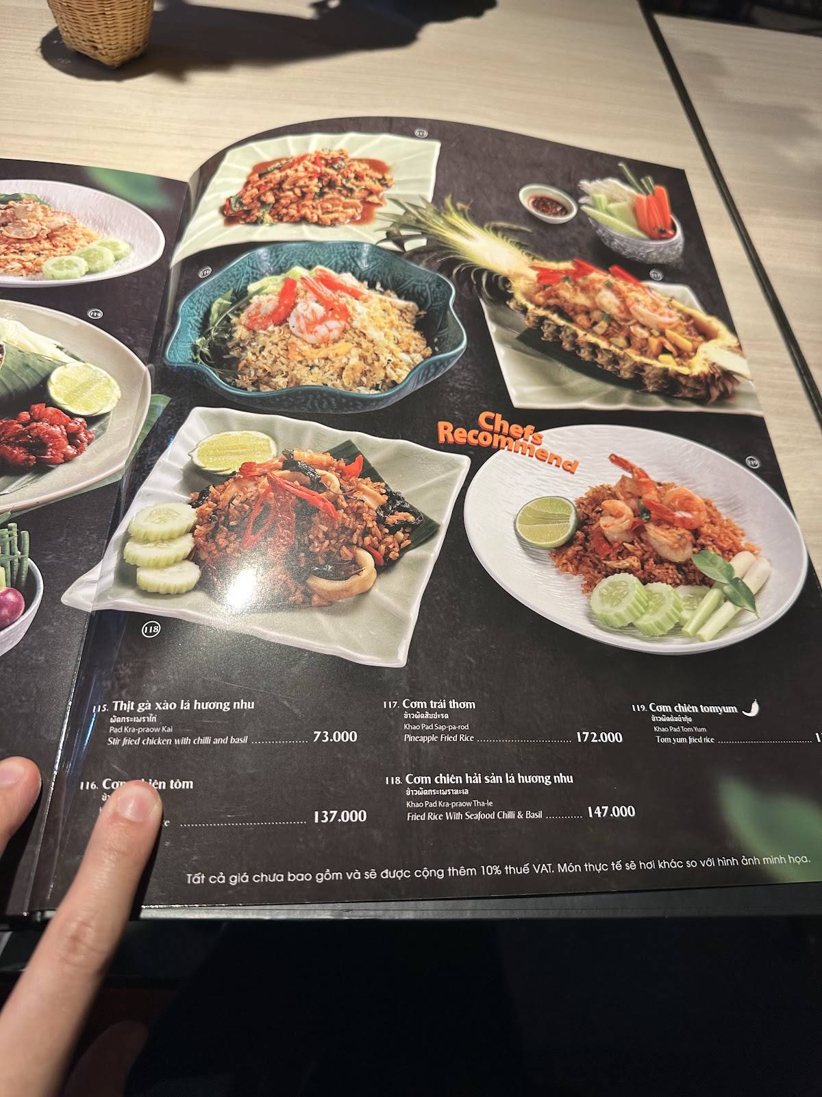 Menu at Som Tum Thai - Vincom Metropolis restaurant, Hanoi