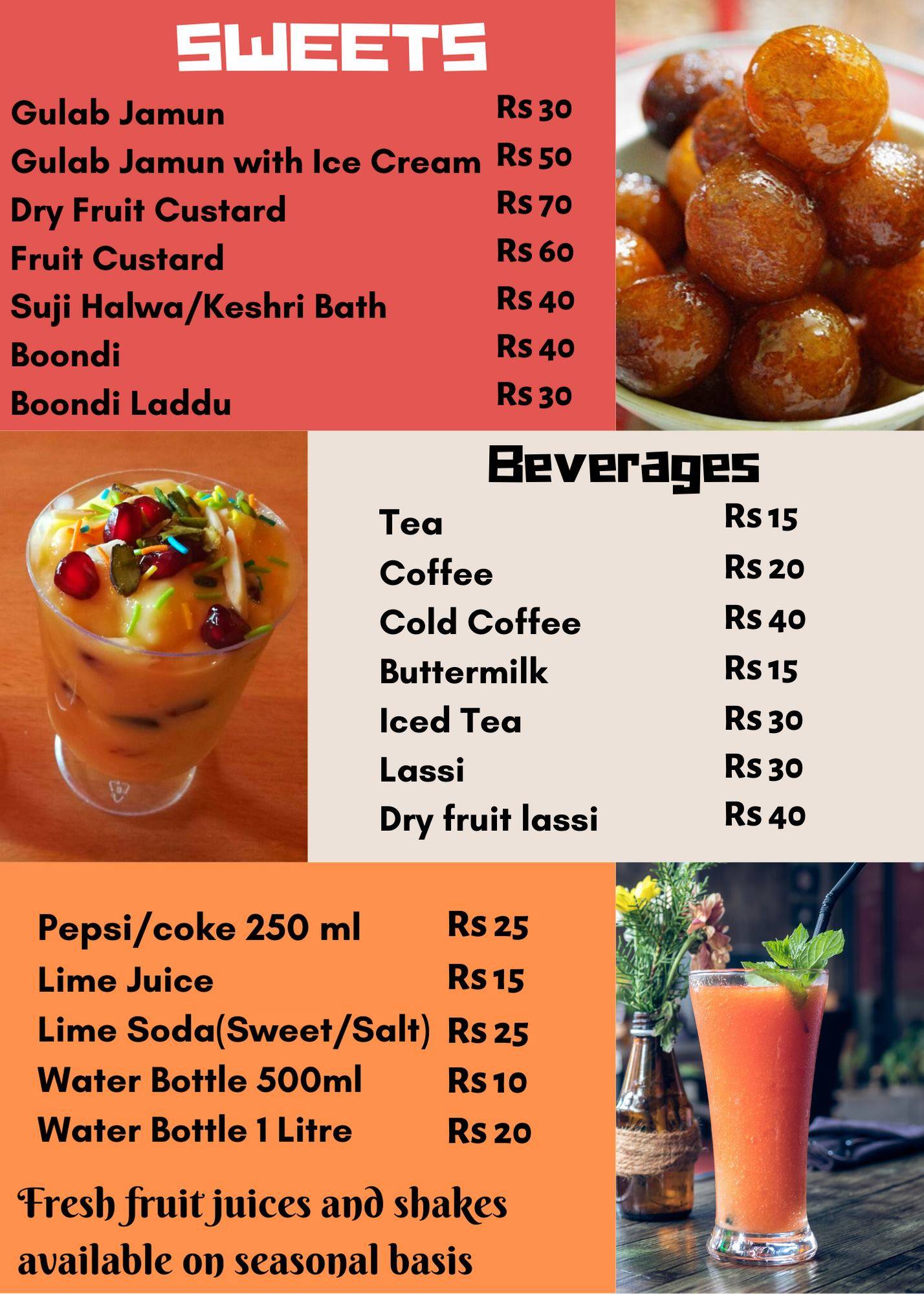 Menu at Soul Boat, Mysuru, 291-CA