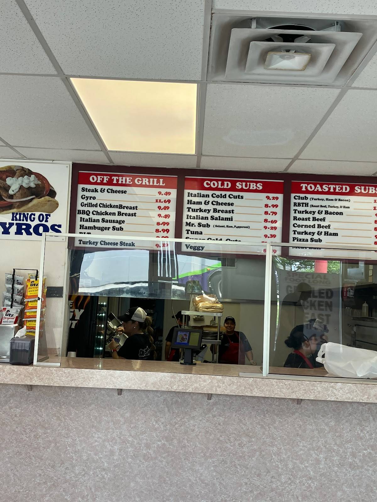 Menu at Sub Central restaurant, Richmond, Midlothian Tpke