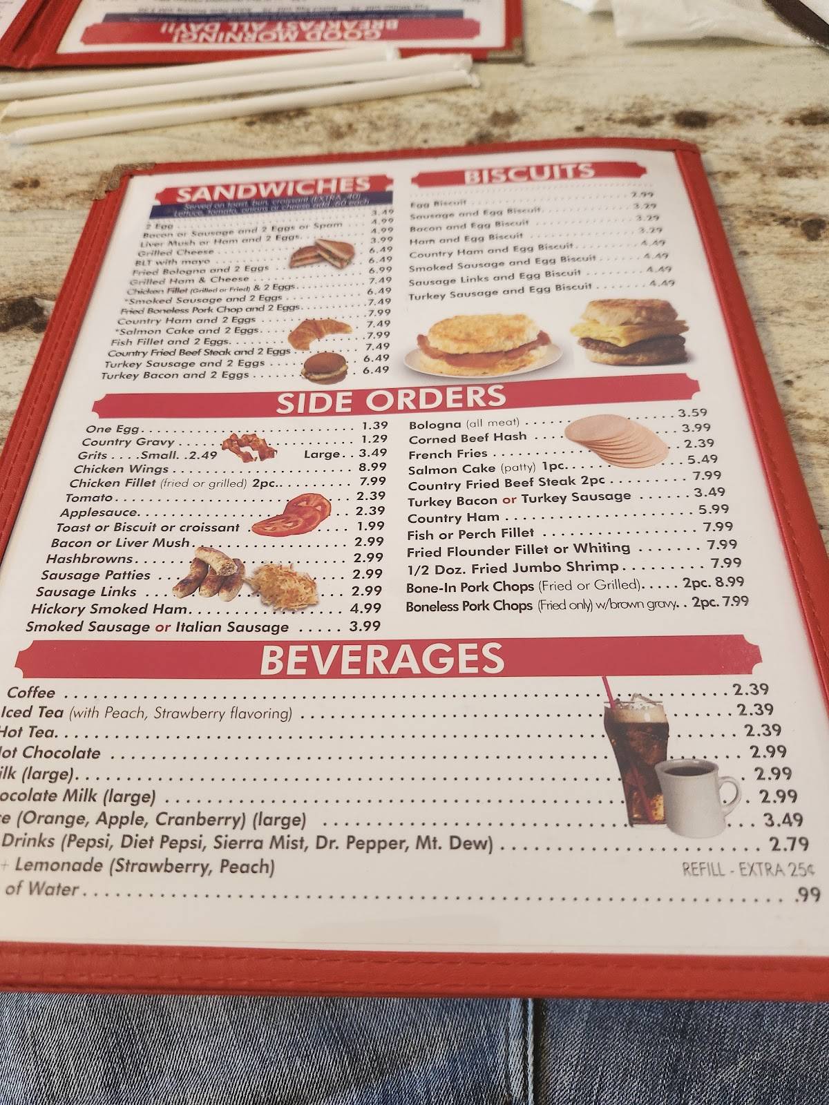 Menu at Sunflower Family Restaurant, Charlotte