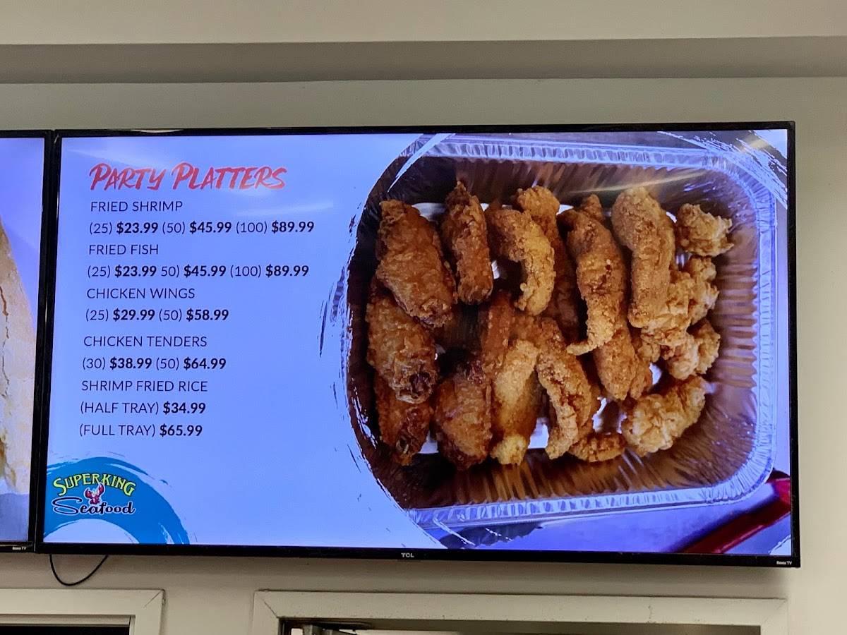 Menu at Superking Seafood restaurant, Hammond