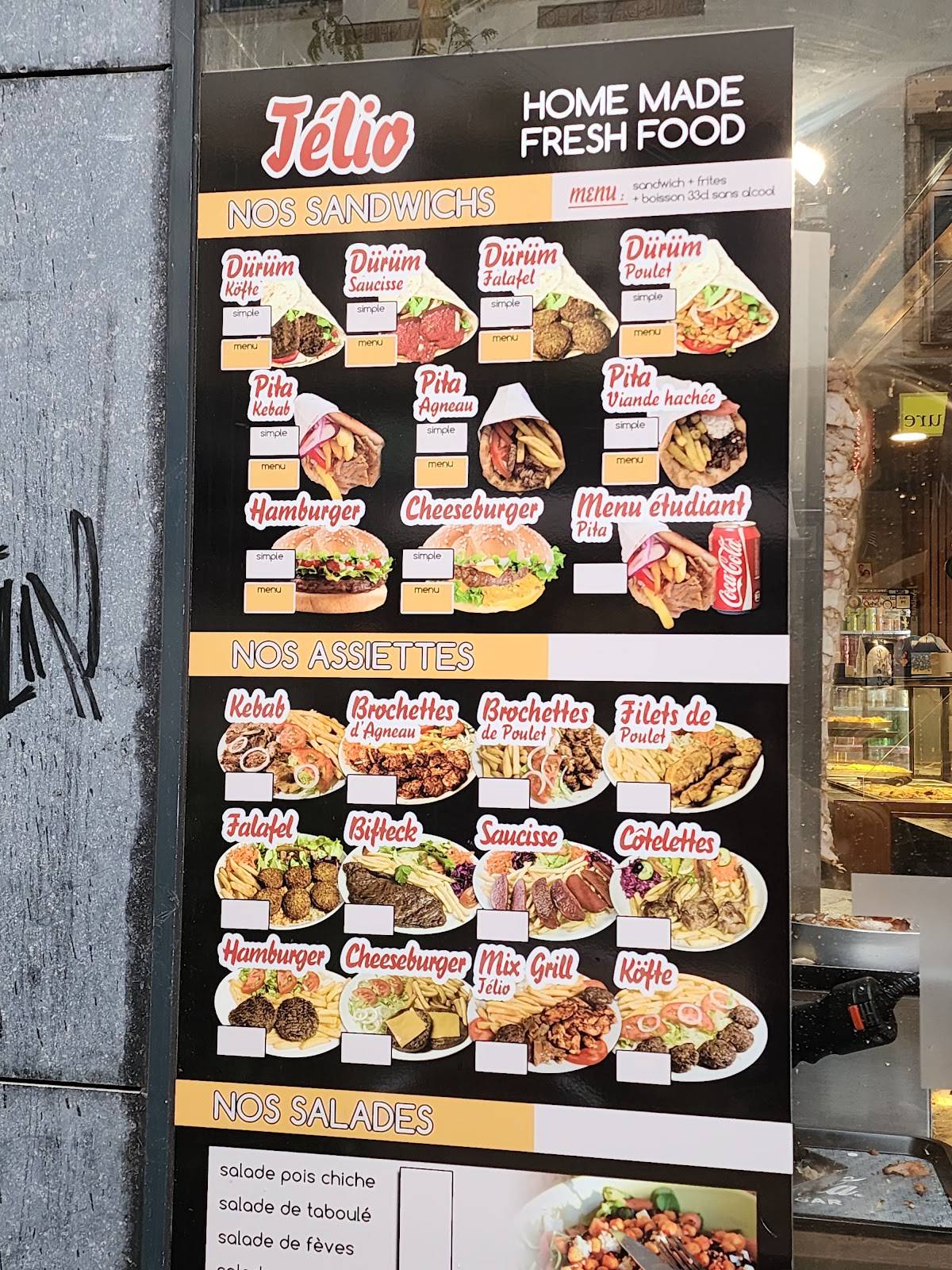 Menu at Restaurant Télio, Luxembourg City