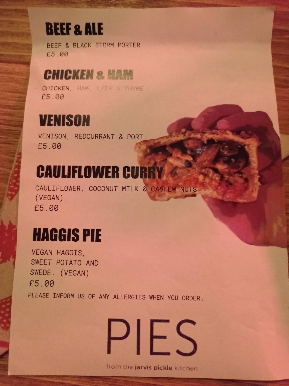 Menu at Tempest Brewing Co pub & bar, Galashiels