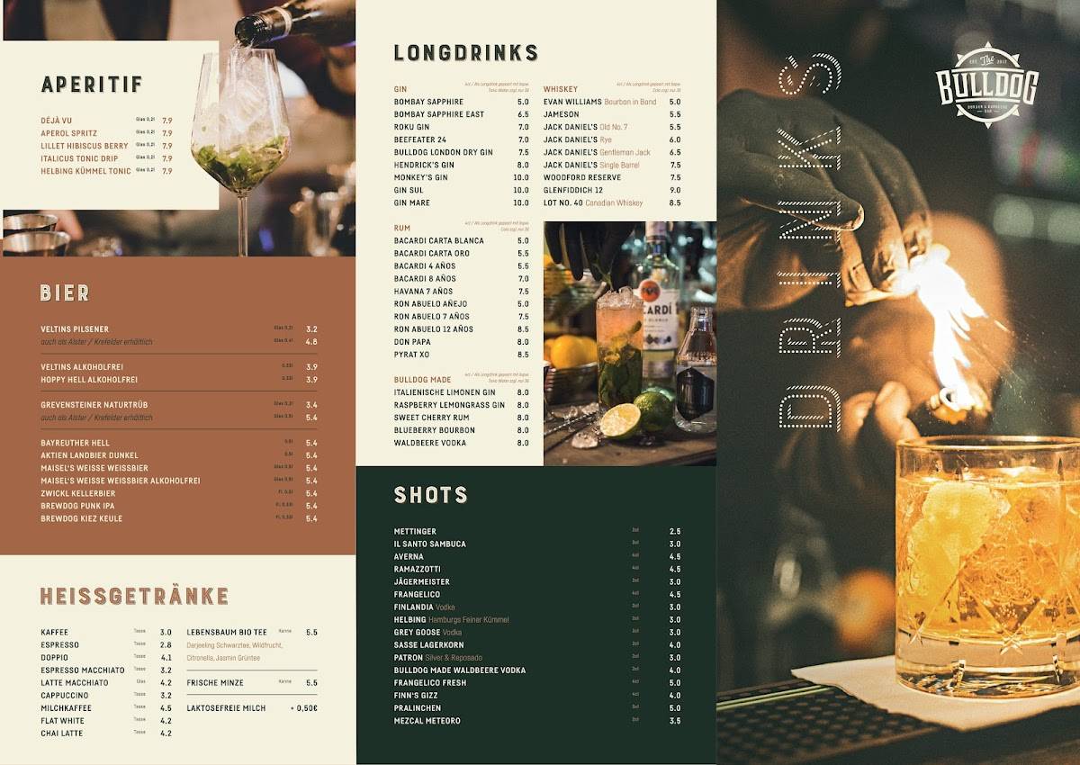 Speisekarte von The Bulldog - Burger & Barbecue Bar - Lingen, Lingen (Ems)