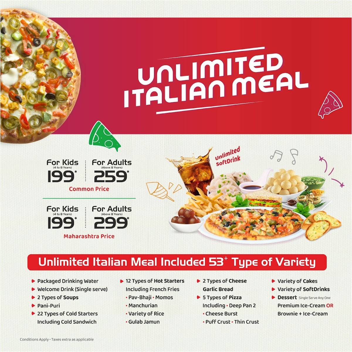 Menu at The D Pizza, Kamrej, Shop No. L 15