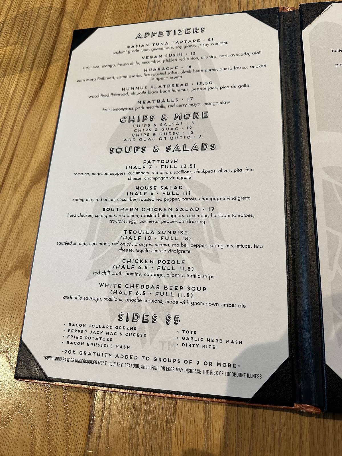 Menu at The Hoppy Gnome pub & bar, Fort Wayne