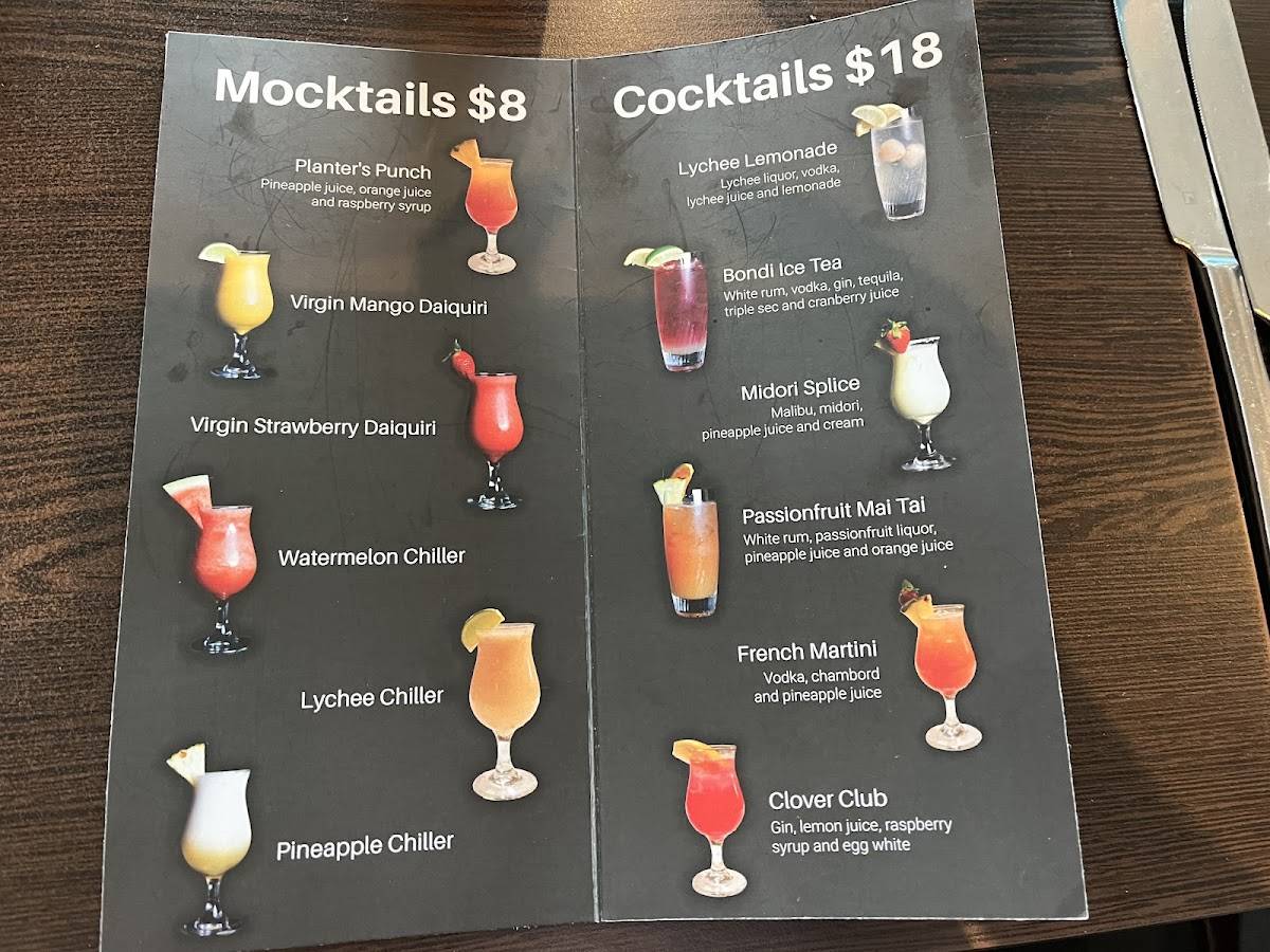 Menu at The Little Snail Restaurant, Pyrmont, 3/50 Murray St
