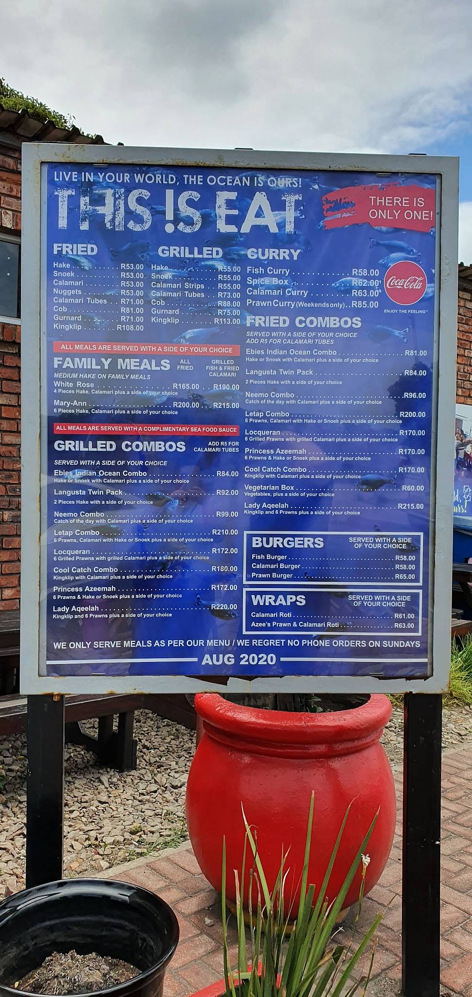 Menu at This Is Eat restaurant, Port Elizabeth