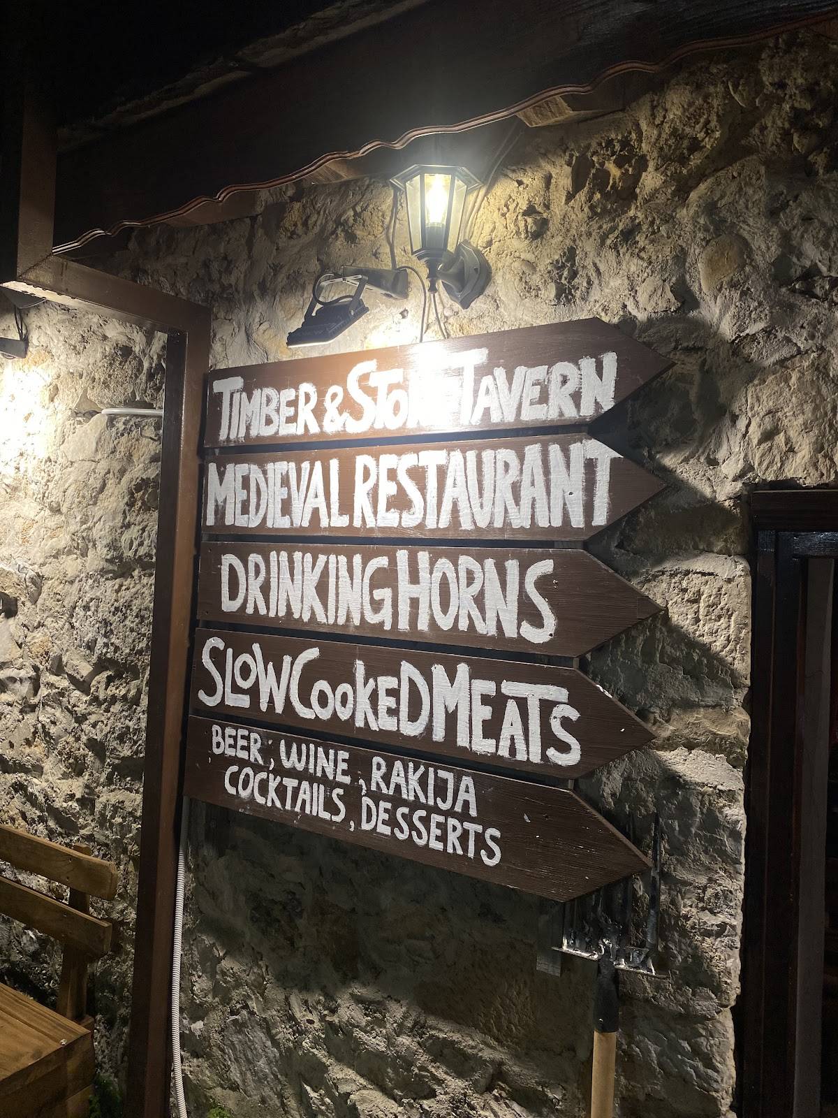 Menu at Timber & Stone Tavern Mostar restaurant, Mostar