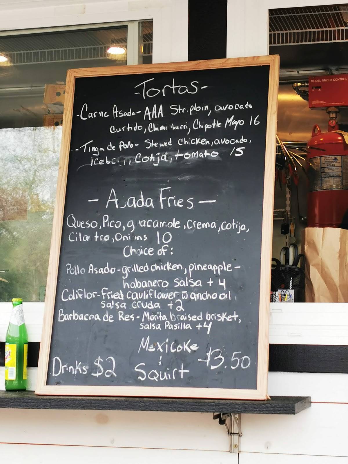 Menu at Torta Boyz restaurant, Ottawa