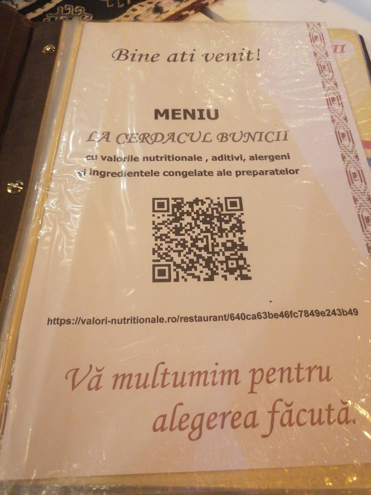 Menu at Restaurant Traditional Romanesc, Sinaia, Bulevardul Carol I 31