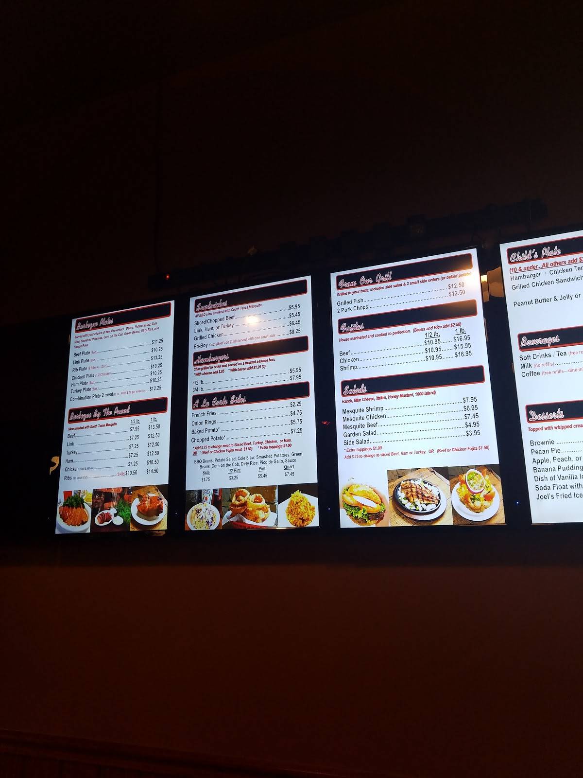 Menu at Valley Ranch Grill & Barbeque, Houston