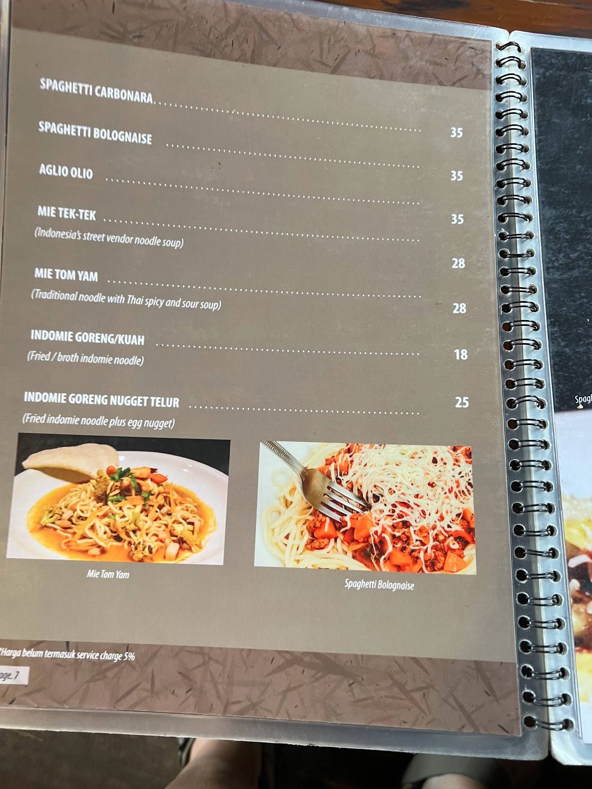 Carta del restaurante Warung Kopi Gunung, Rancabali, Jl. Terusan ...